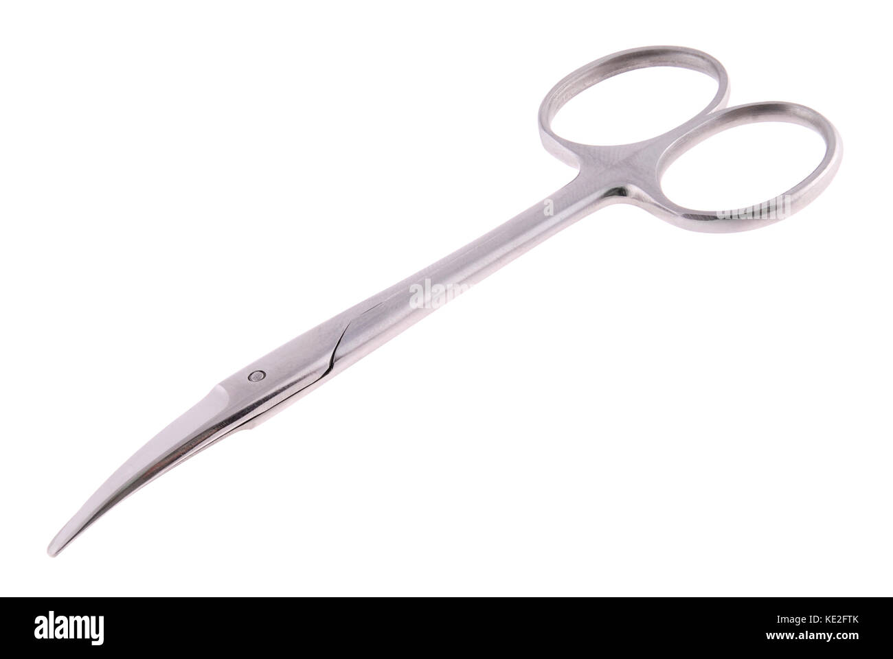 Metal scissors isolated on white Stock Photo - Alamy