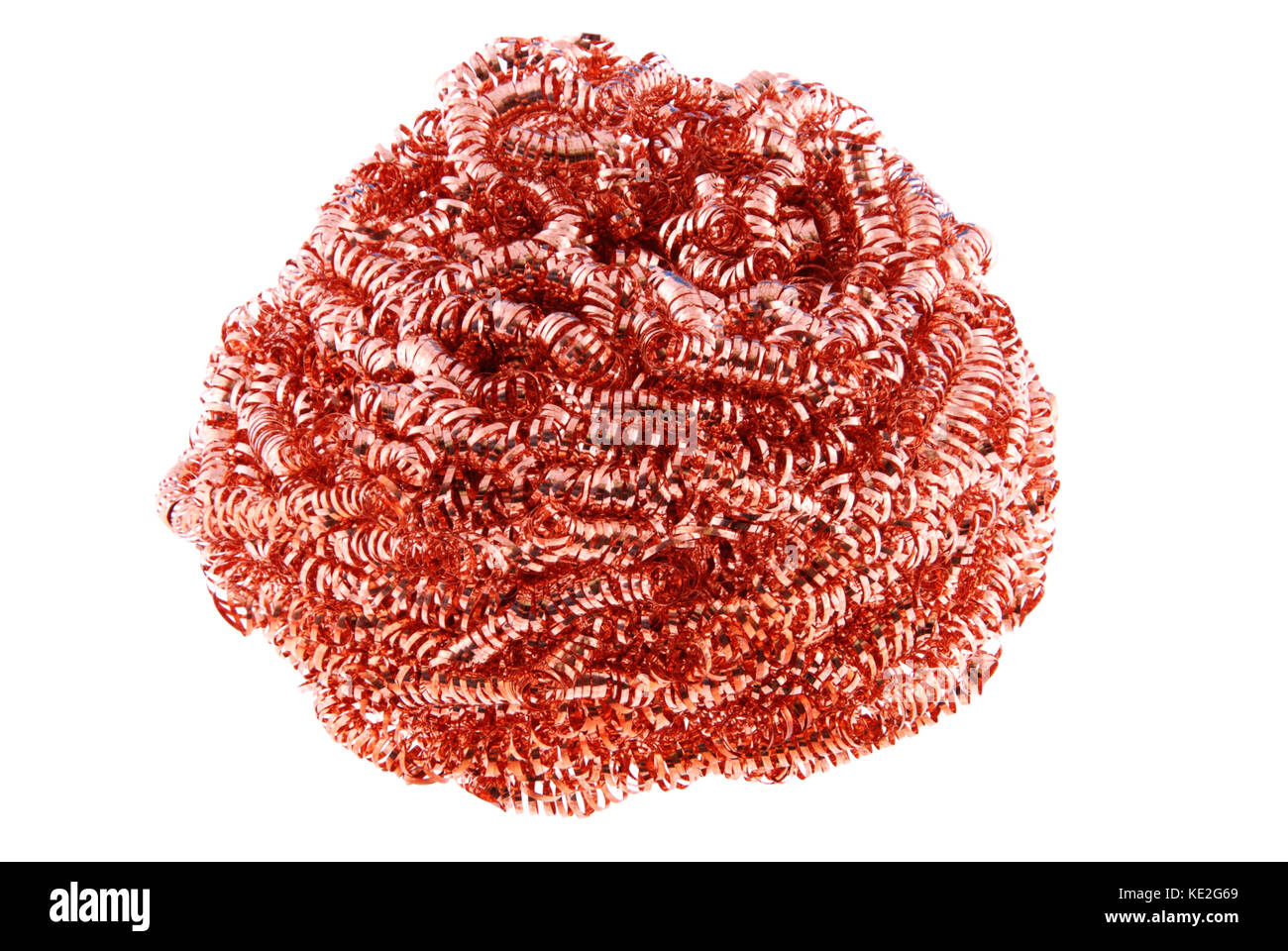 a metallic scourer isolated on white Stock Photo - Alamy