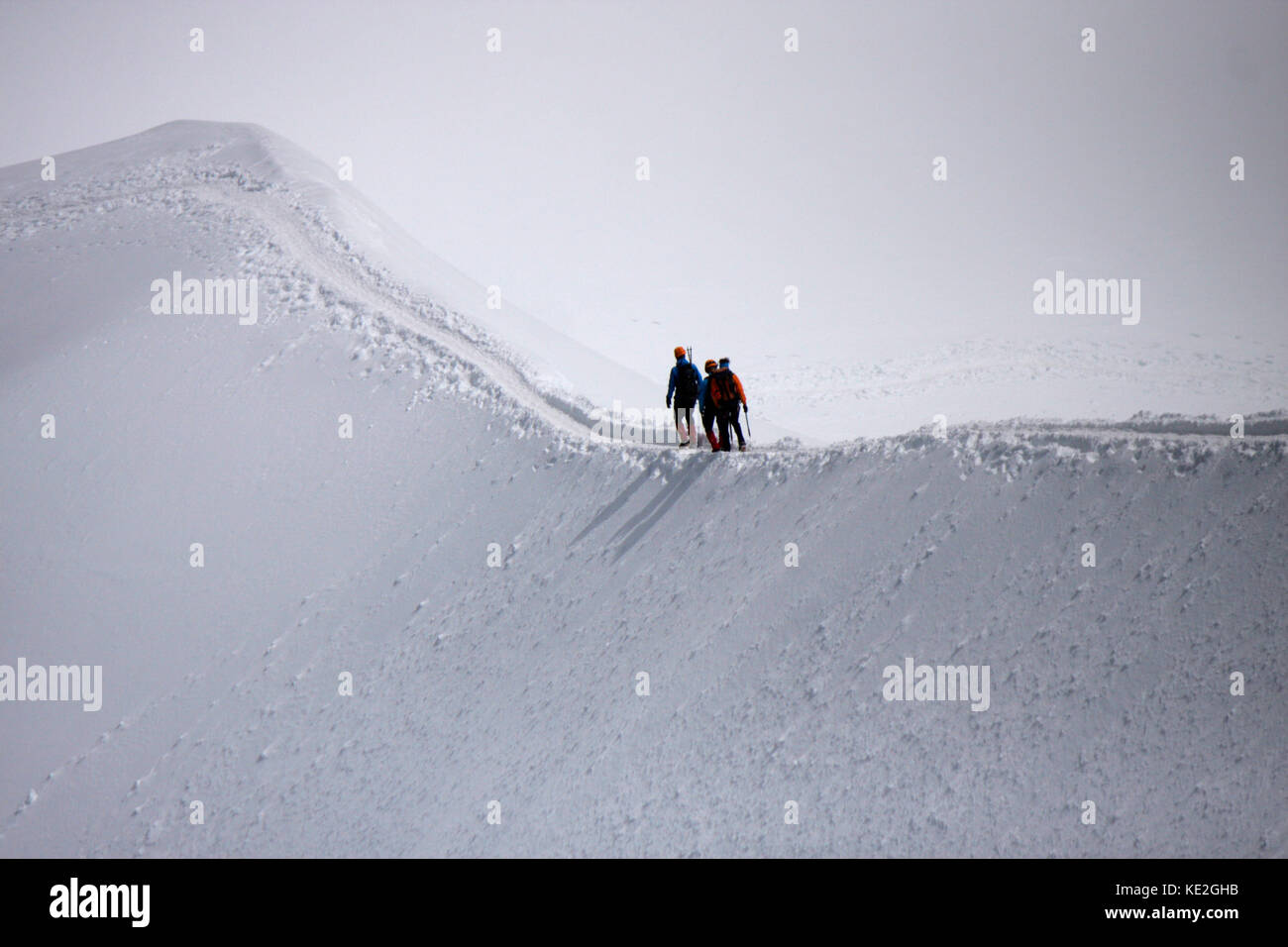 Bergsteiger, Mont Blanc-Massiv, Chamonix, Frankreich Stock Photo - Alamy