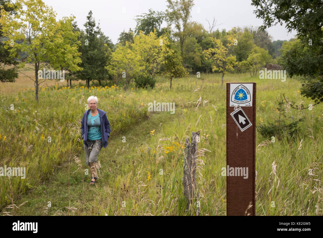 Osage, Minnesota - Susan Newell, 68, hikes on the North Country Trail ...