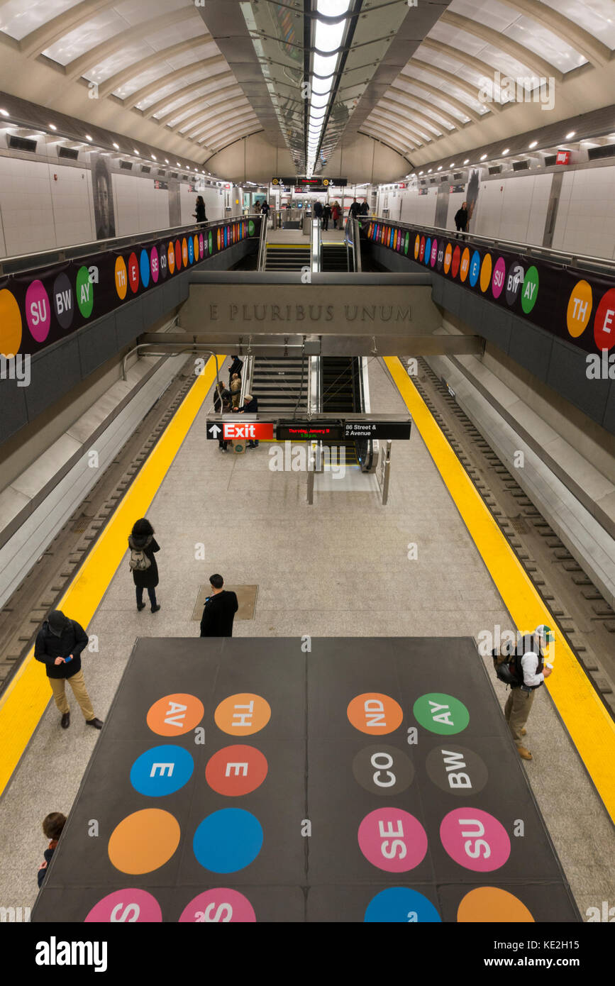 2nd avenue subway NYC Stock Photo - Alamy