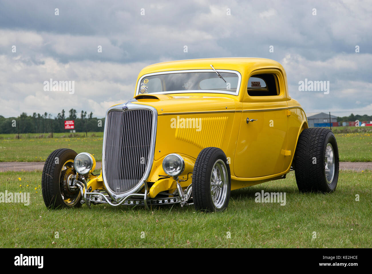 Yellow american hot rod car High Resolution Stock Photography and ...