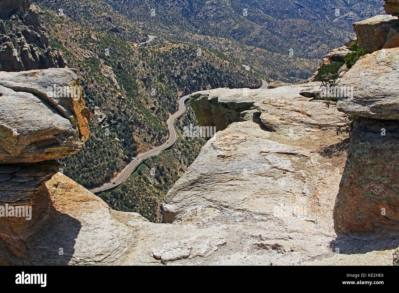 View Towards Tucson from Windy Point Vista Stock Photo - Alamy