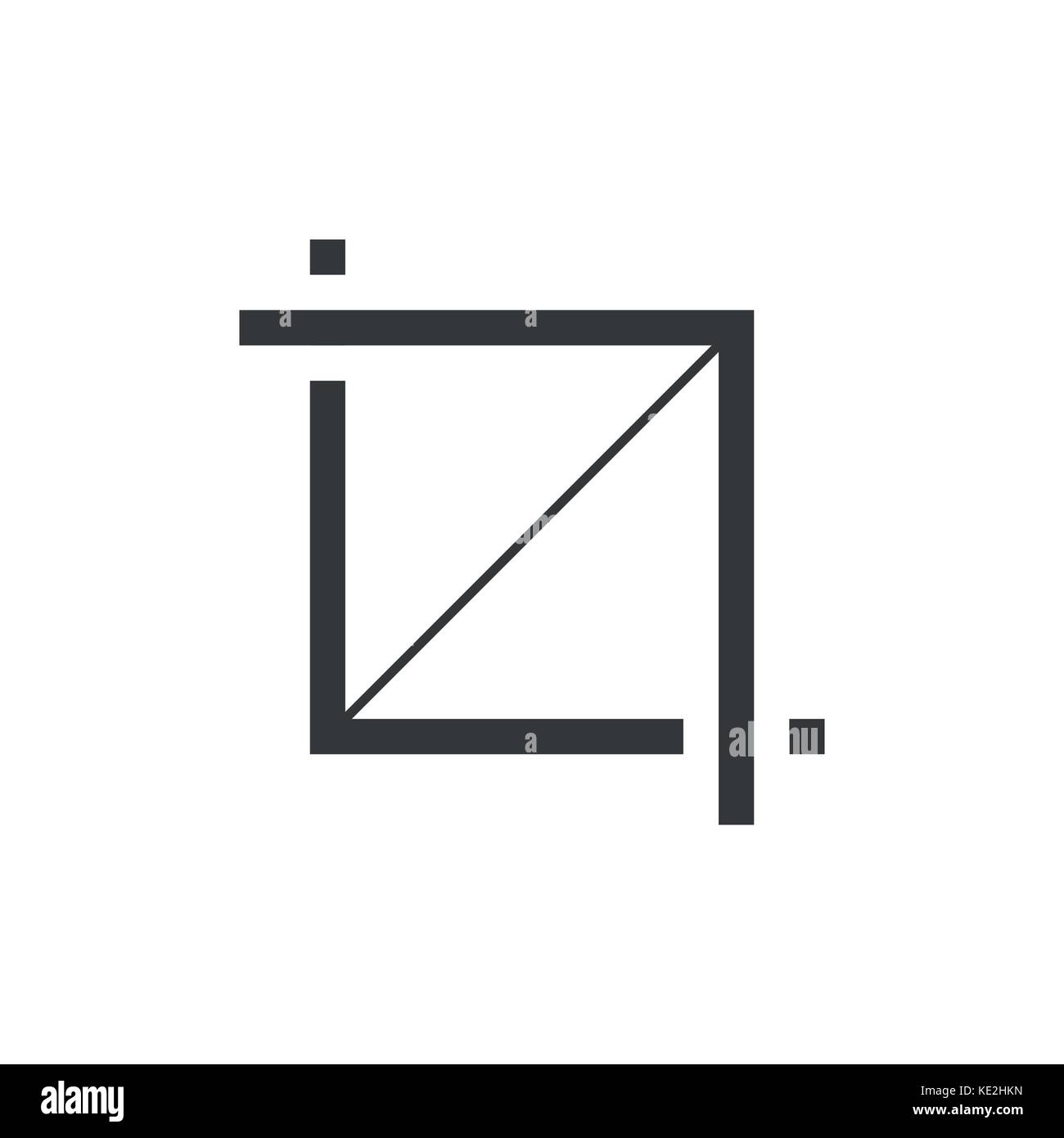 Simple Common Crop Image Symbol Stock Vector Image & Art - Alamy