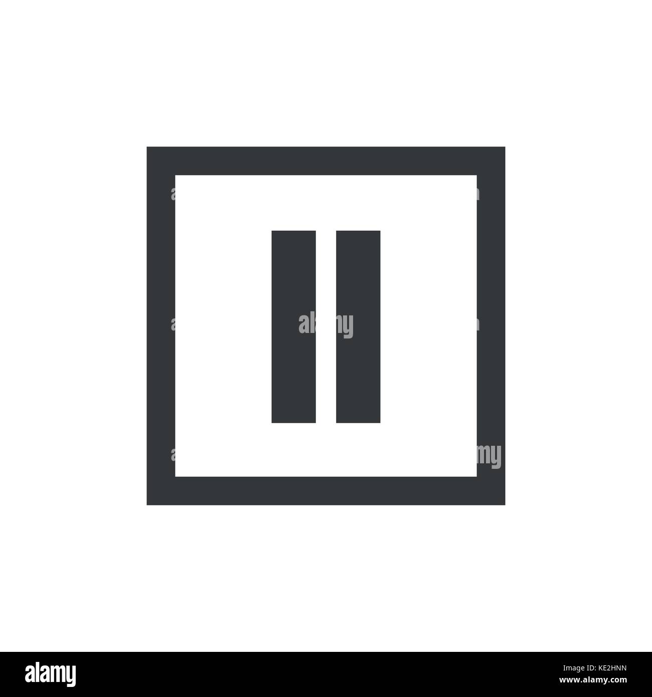 Simple Common Pause Icon Stock Vector Image & Art - Alamy