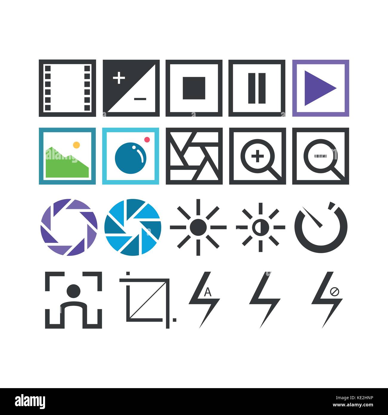 Photography monopod Stock Vector Images - Alamy