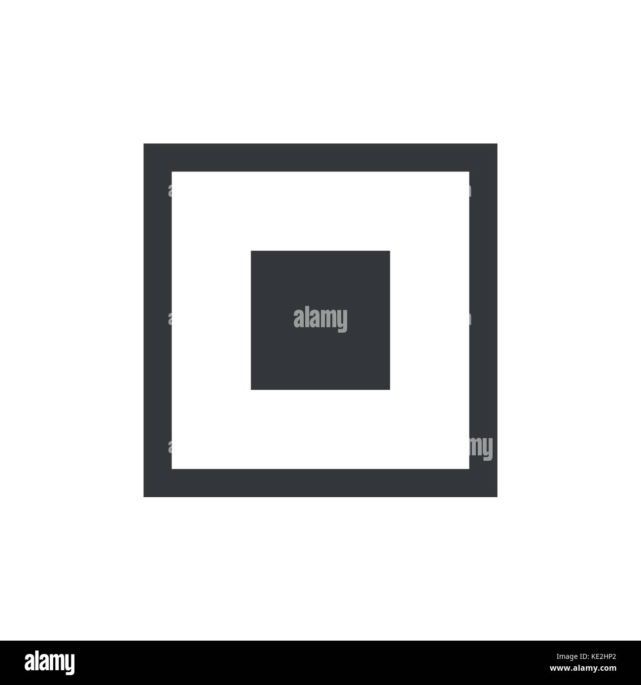 Simple Common Square Stop Button Stock Vector Image & Art - Alamy