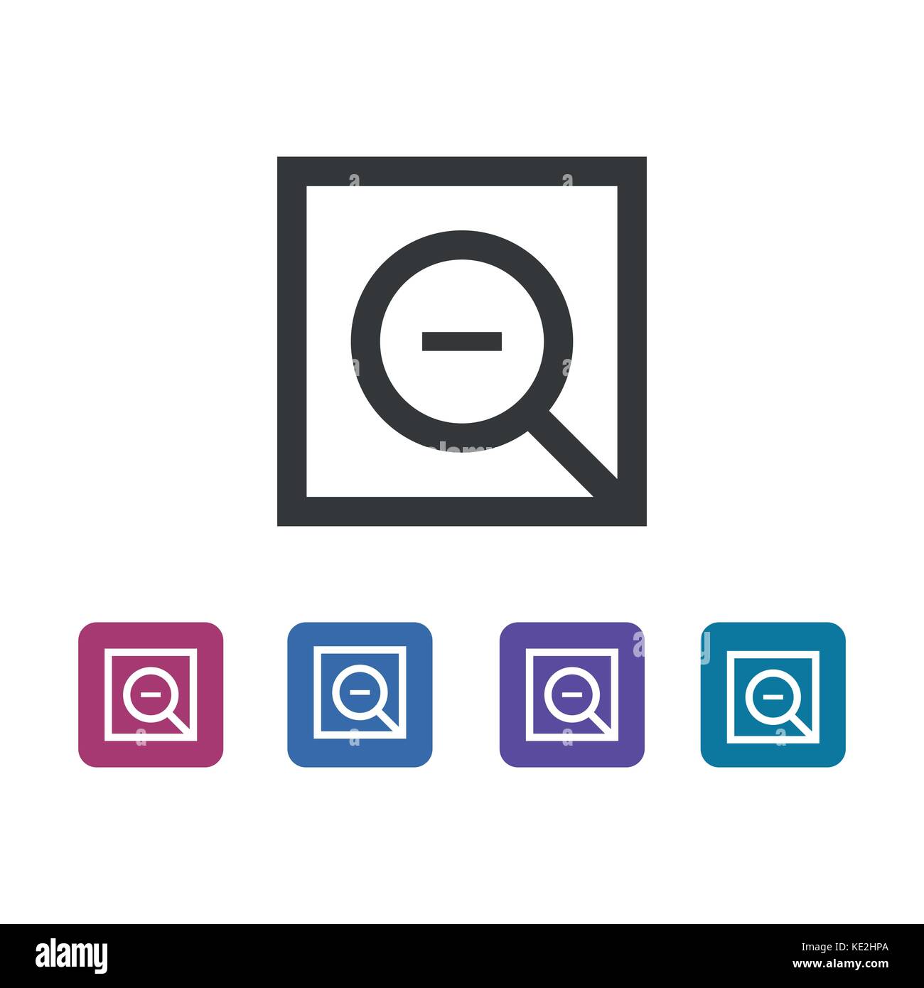 Zoom out icon Stock Vector Images - Alamy