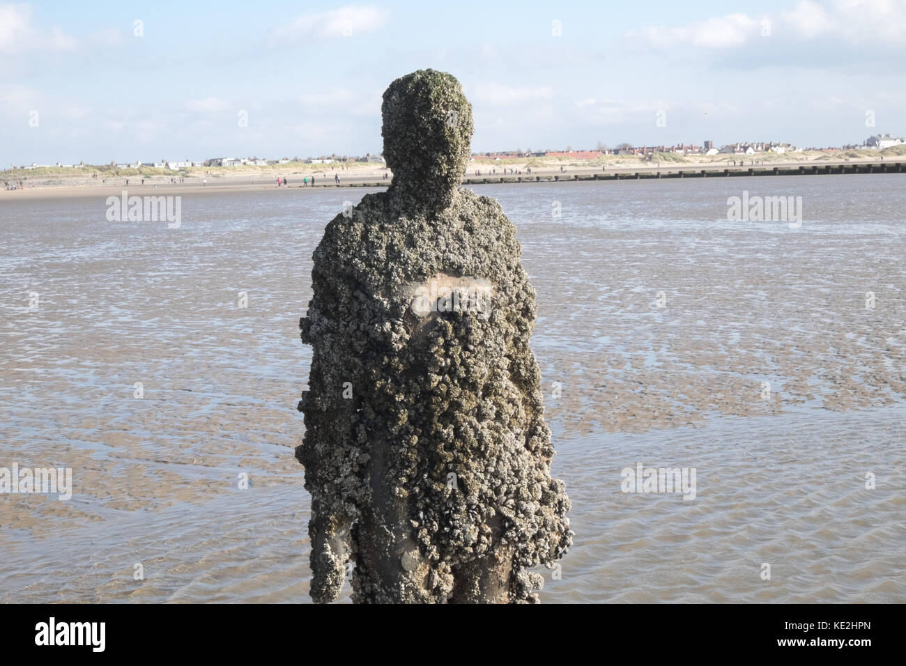 Anthony,Gormley,statues,iron,men,Another Place,art,installation,on ...
