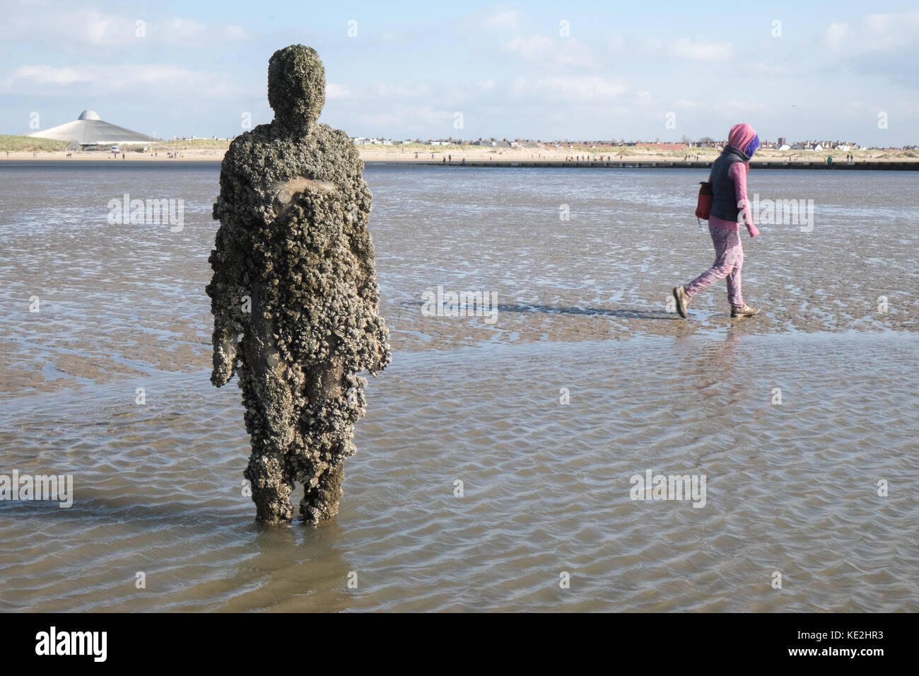 Anthony,Gormley,statues,iron,men,Another Place,art,installation,on ...