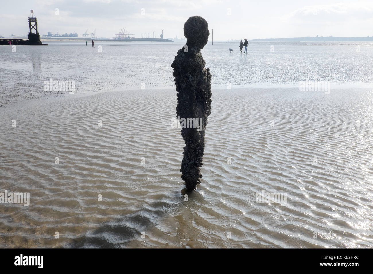 Anthony,Gormley,statues,iron,men,Another Place,art,installation,on ...