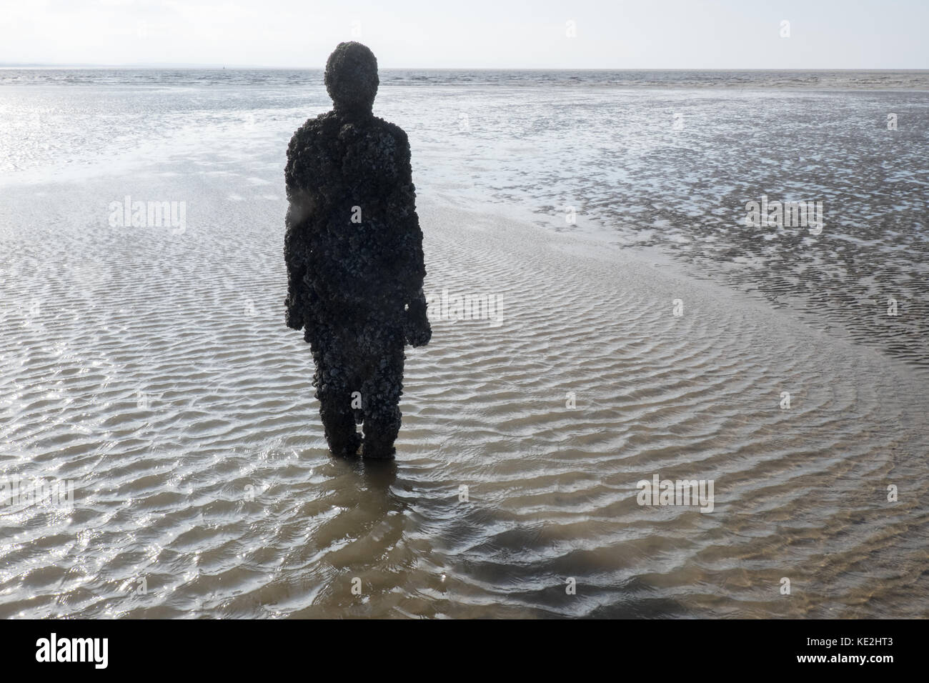 Anthony,Gormley,statues,iron,men,Another Place,art,installation,on ...