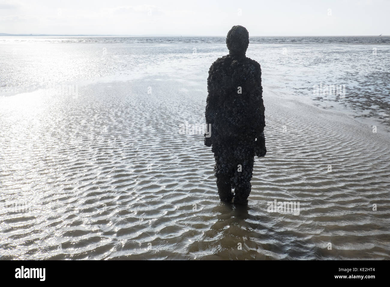 Anthony,Gormley,statues,iron,men,Another Place,art,installation,on ...