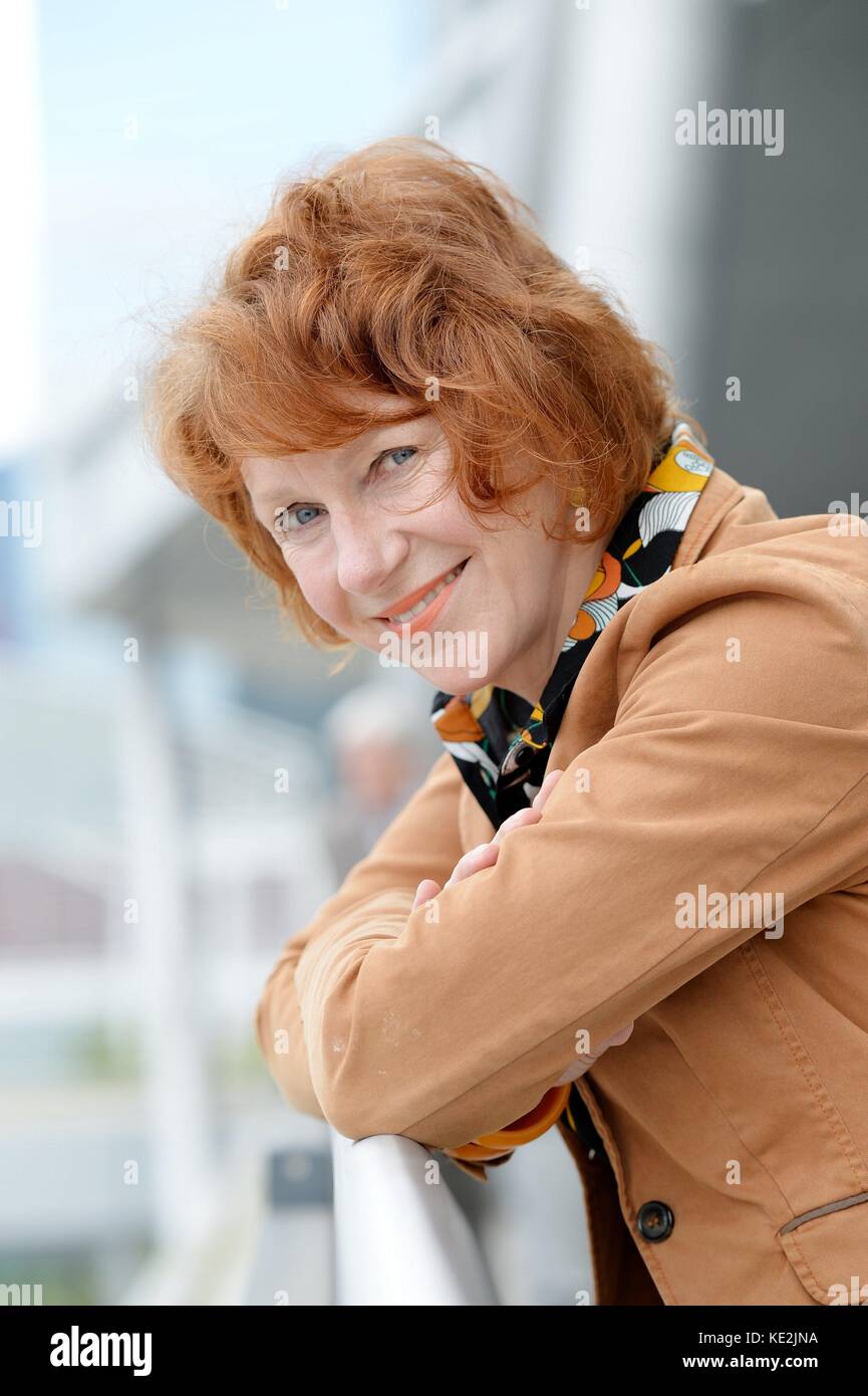 Ulrike Gue'rot at the 69th Frankfurt Book Fair in Frankfurt/Main ...