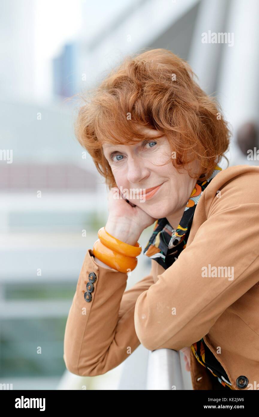 Ulrike Gue'rot at the 69th Frankfurt Book Fair in Frankfurt/Main ...