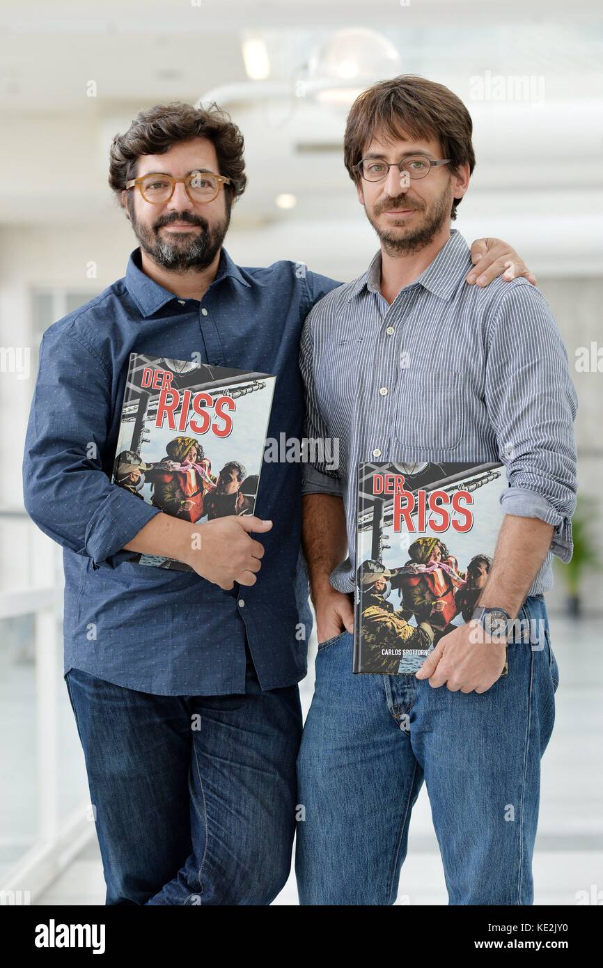 Carlos Spottorno und Guillermo Abril at the 69th Frankfurt Book Fair in ...