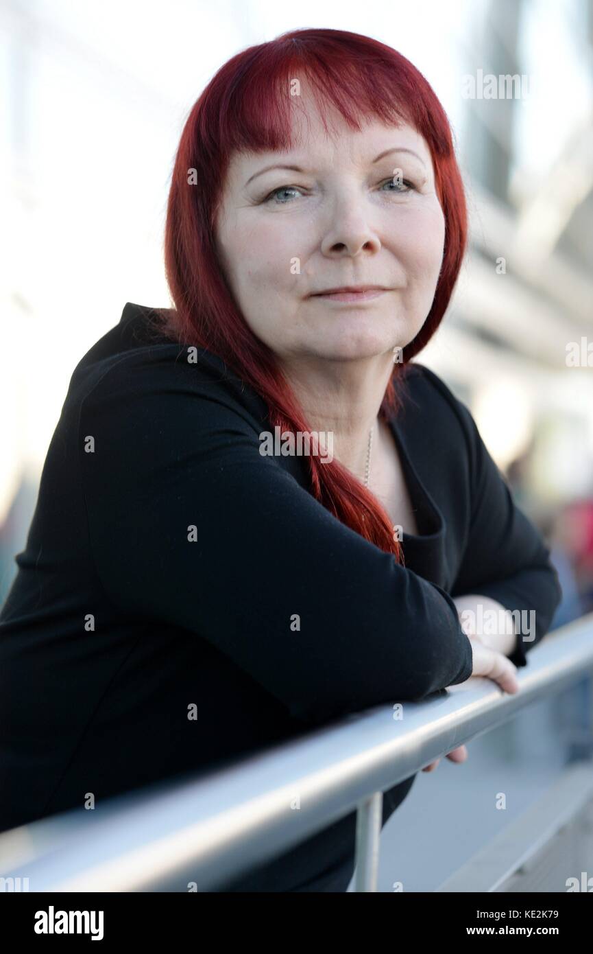 Sabine Ebert at the 69th Frankfurt Book Fair in Frankfurt/Main, Germany ...