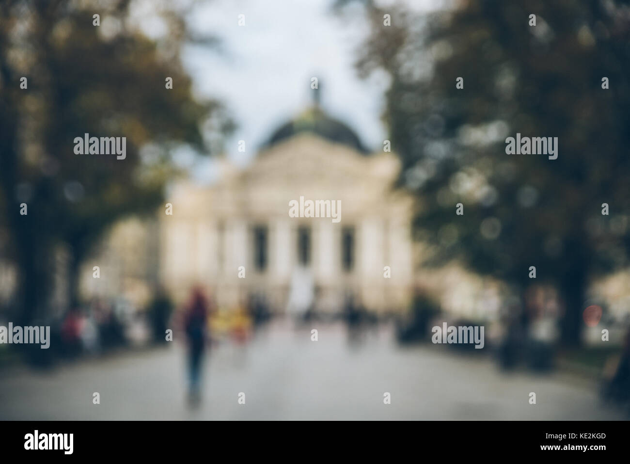 blurred opera of old european city design concept Stock Photo - Alamy