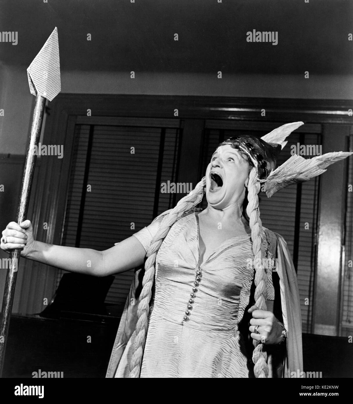 Anna Russell - portrait of the English comedian, actress and singer ...