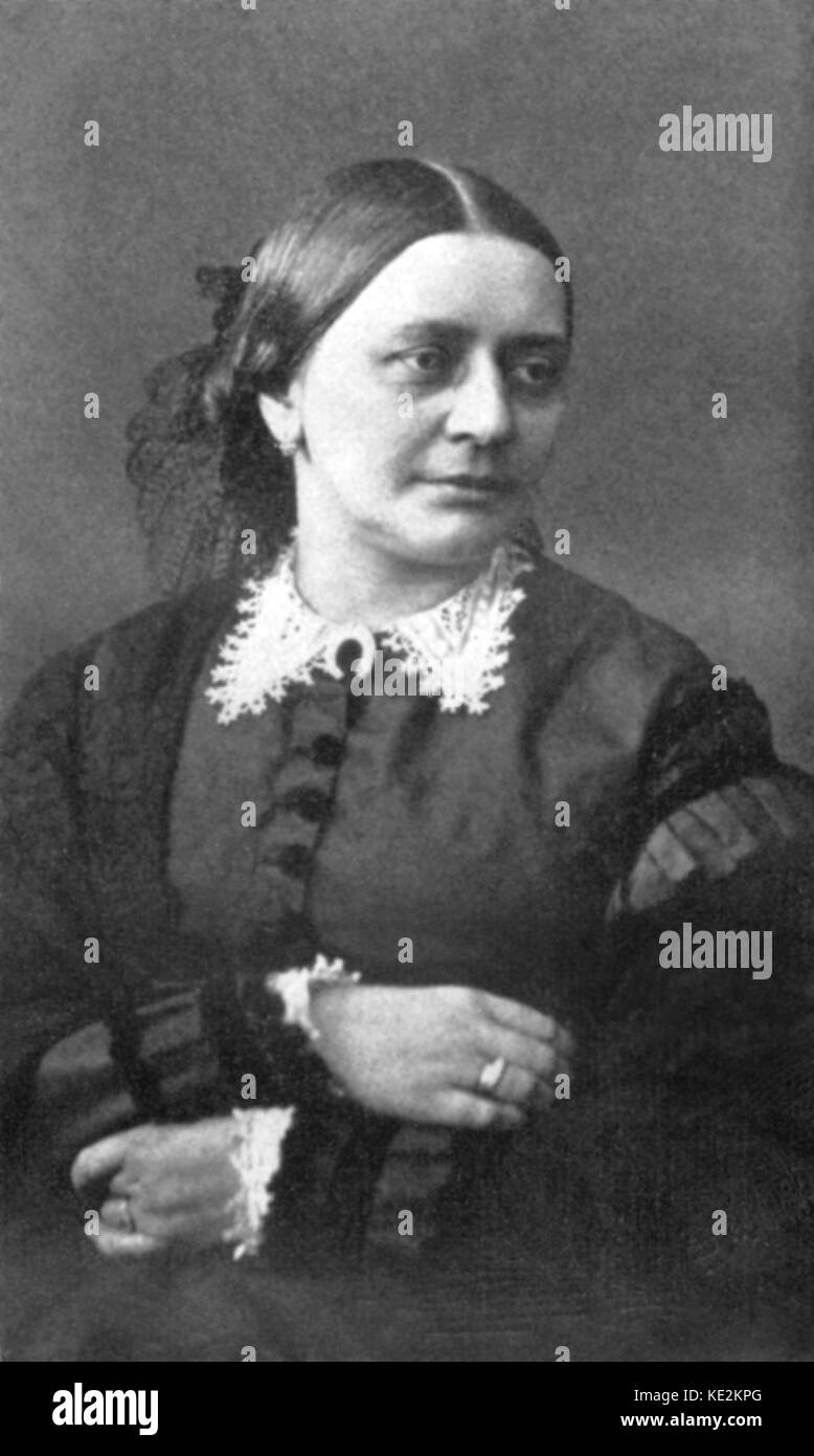 Clara Schumann, 1860. German pianist and composer 1819-1896 Stock Photo ...