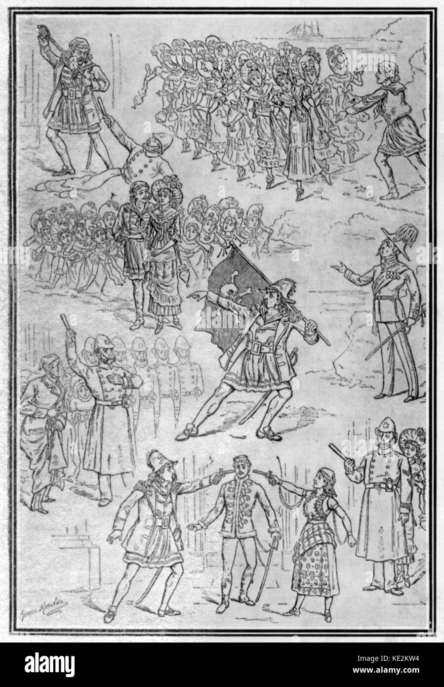 Gilbert & Sullivan 's comic operetta 'The Pirates of Penzance' - , 3 ...