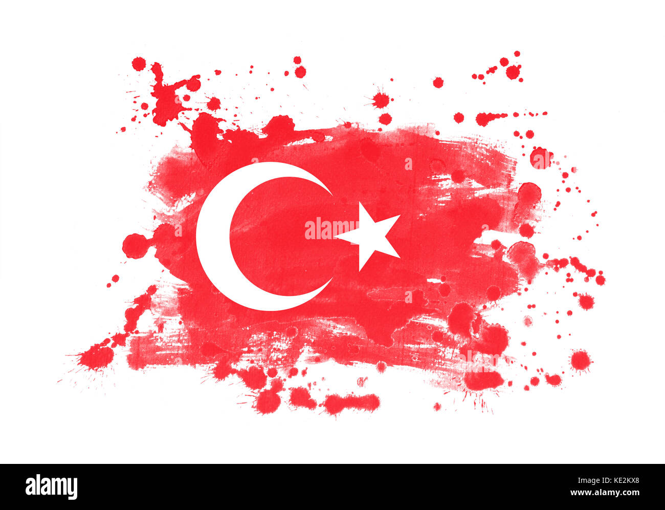 Turkey brush flag hi-res stock photography and images - Alamy