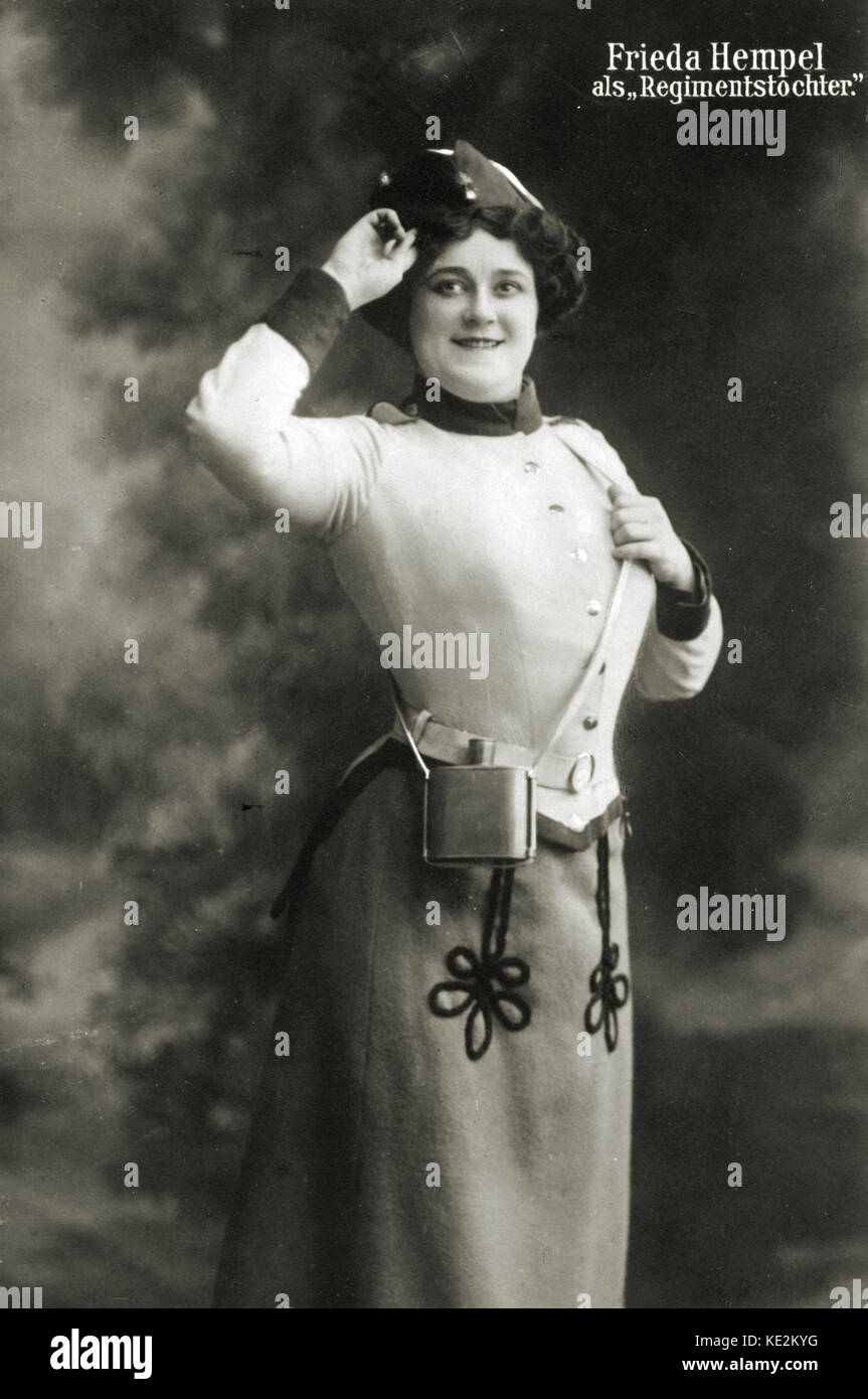 Frieda Hempel - portrait of the German soprano , in role in Gaetano ...