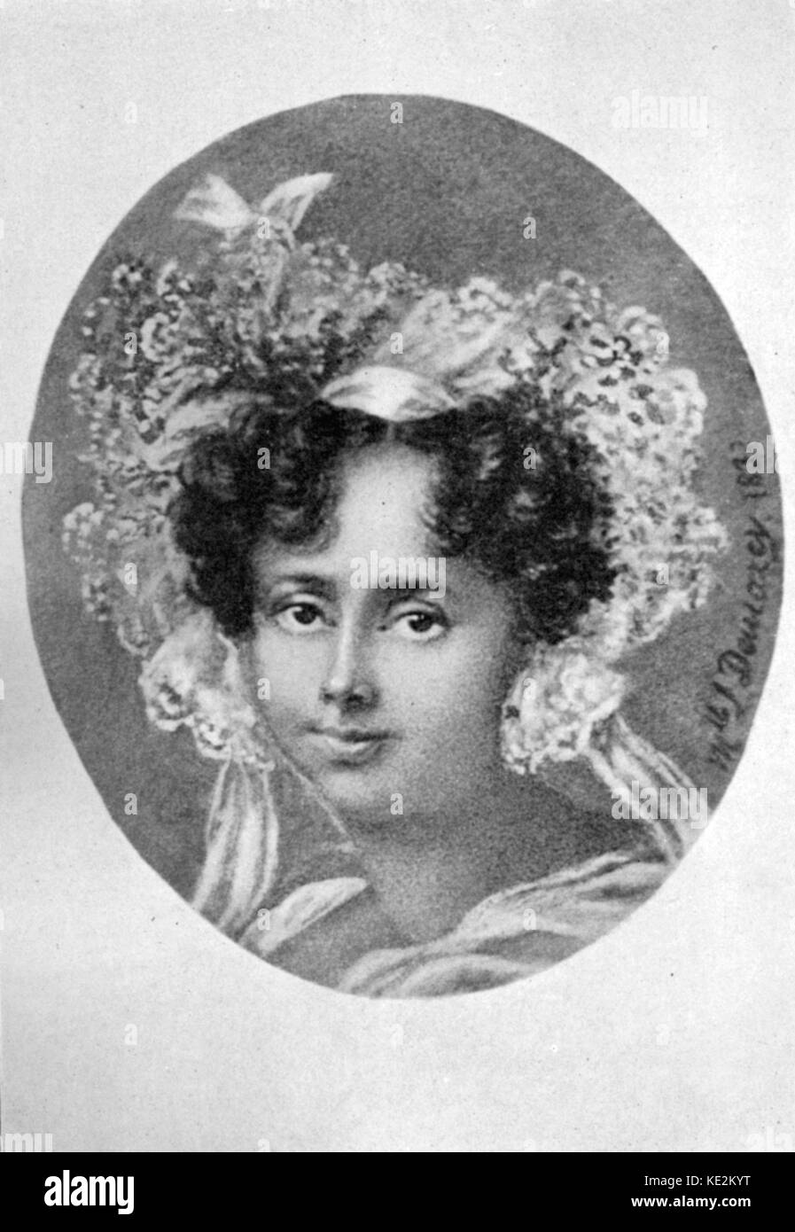 Franz Liszt 's mother when young.. Portrait-profile. FL was Hungarian ...