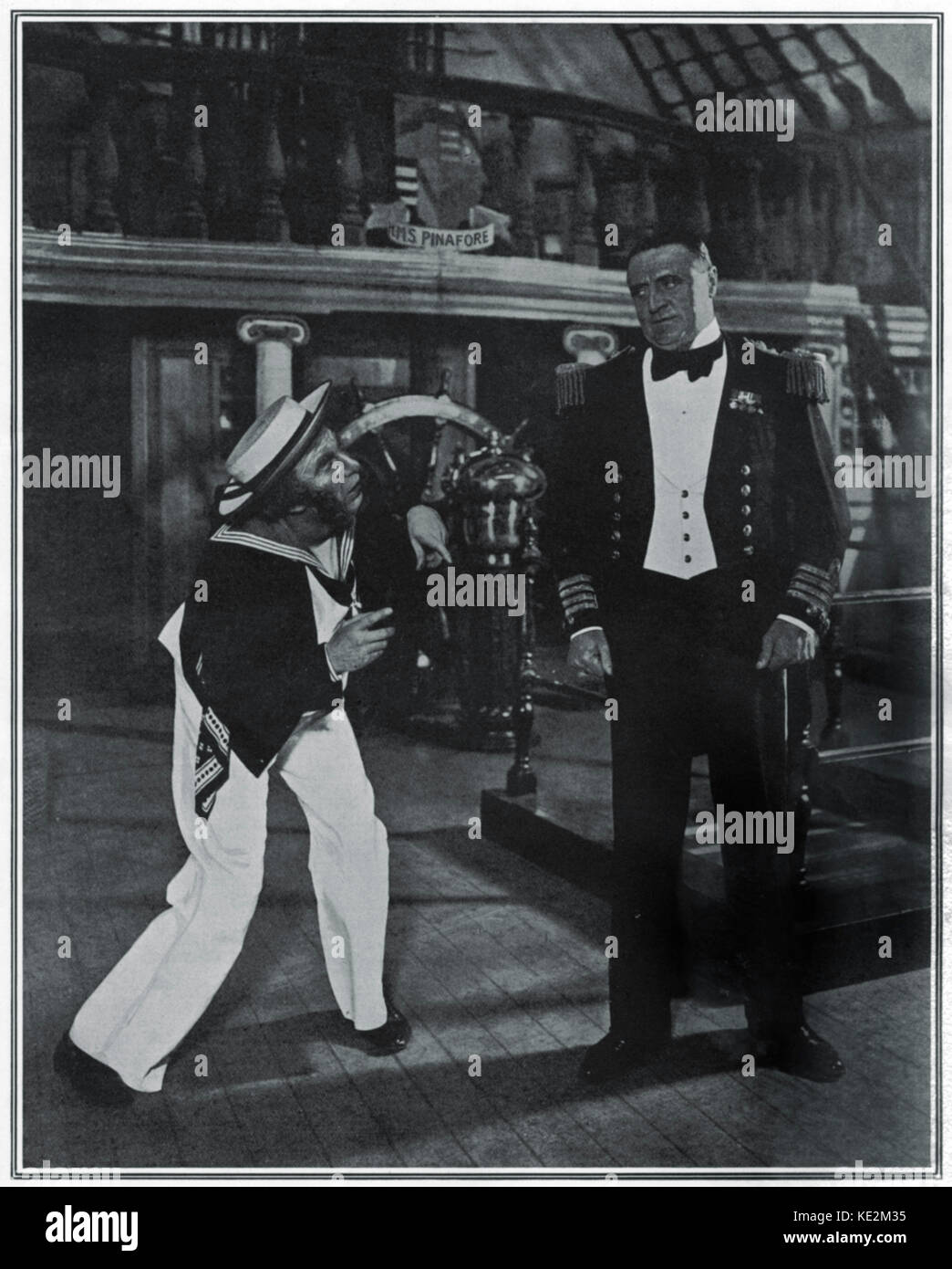 Gilbert & Sullivan 's comic operetta 'H.M.S. Pinafore' - portrait of ...