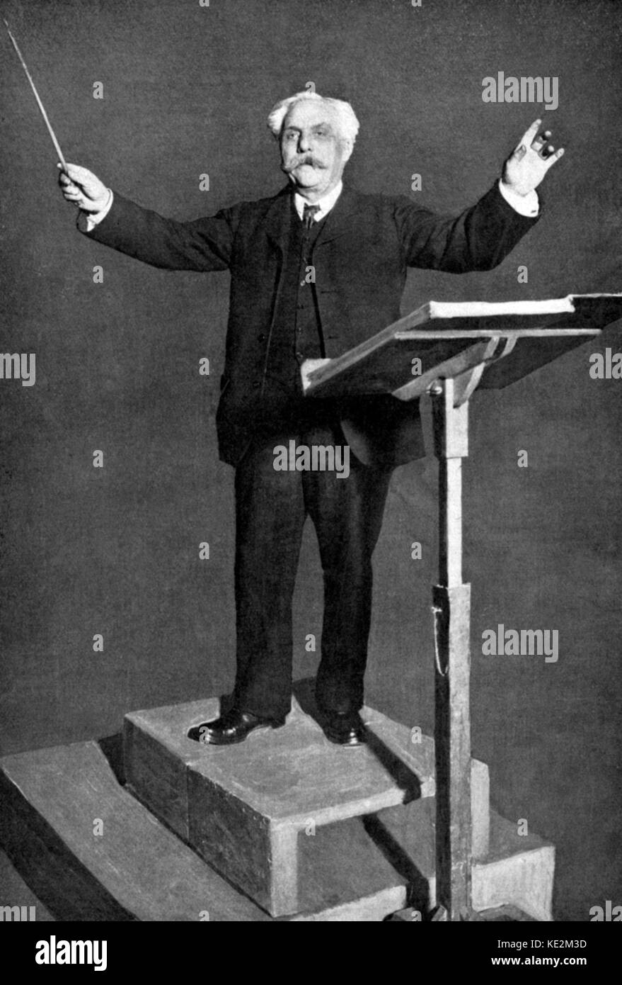 Fauré, Gabriel - French composer - conducting rehearsal of Prométhée in ...