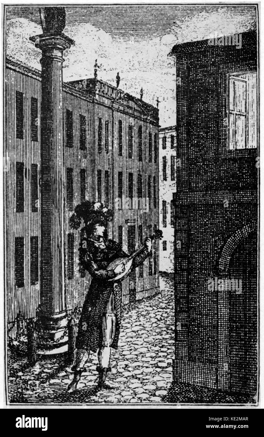 Luigi Bassi as the first Don Giovanni in the opera by Wolfgang Amadeus ...