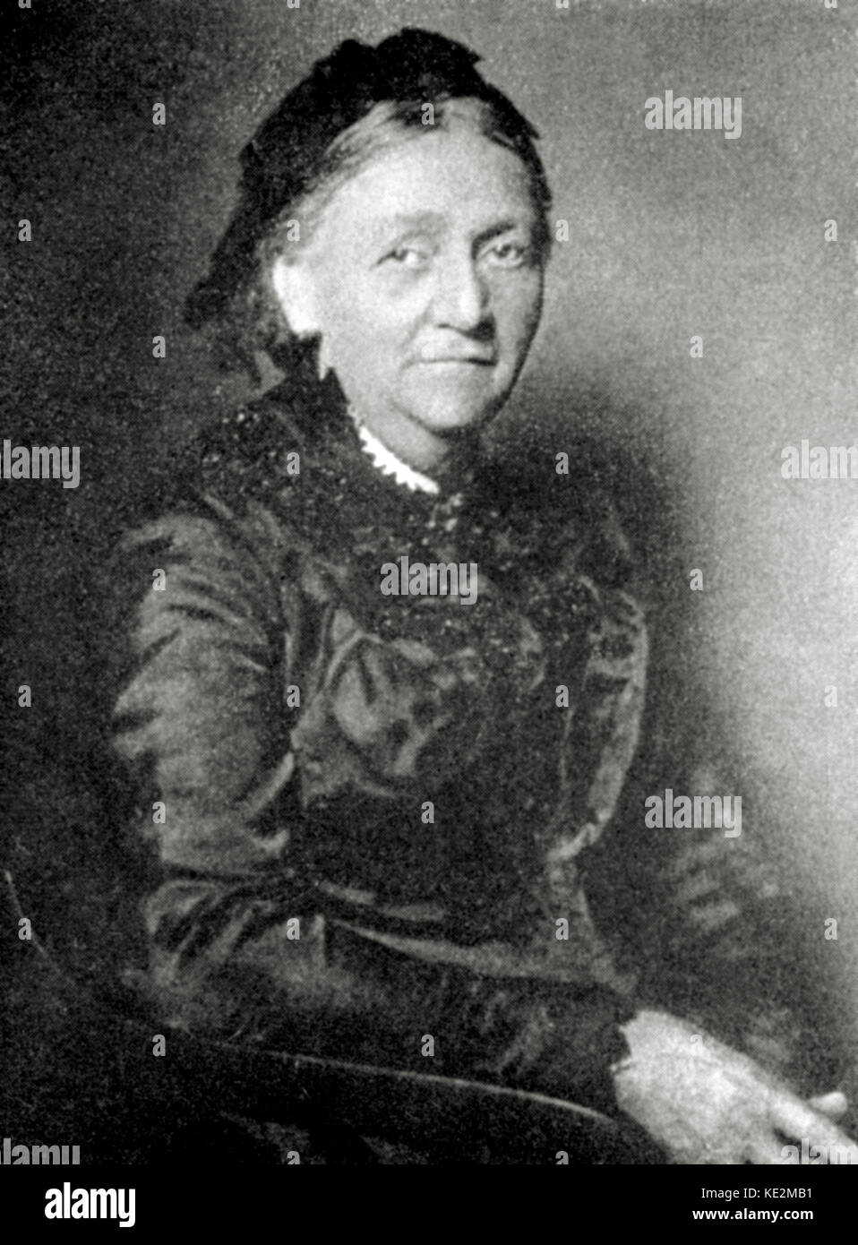 Josefine Strauss -portrait of the mother of Richard. German composer ...