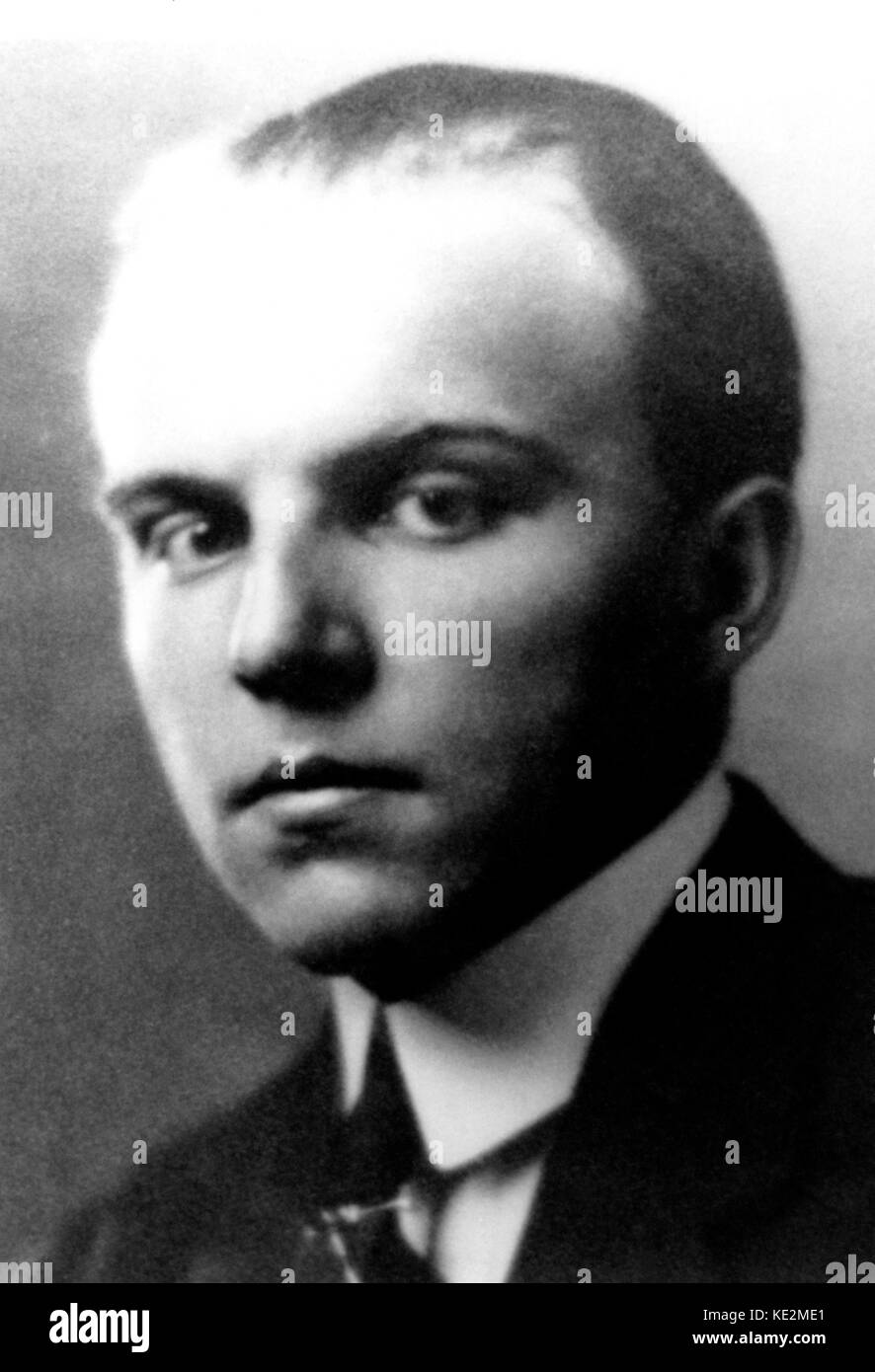 Ernst Krenek - portrait of the Austrian born American composer, 1927 ...