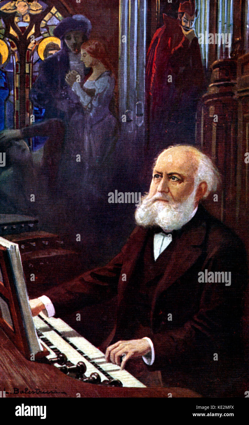 Charles Francois Gounod composing Faust. French composer, 18 June 1818 ...