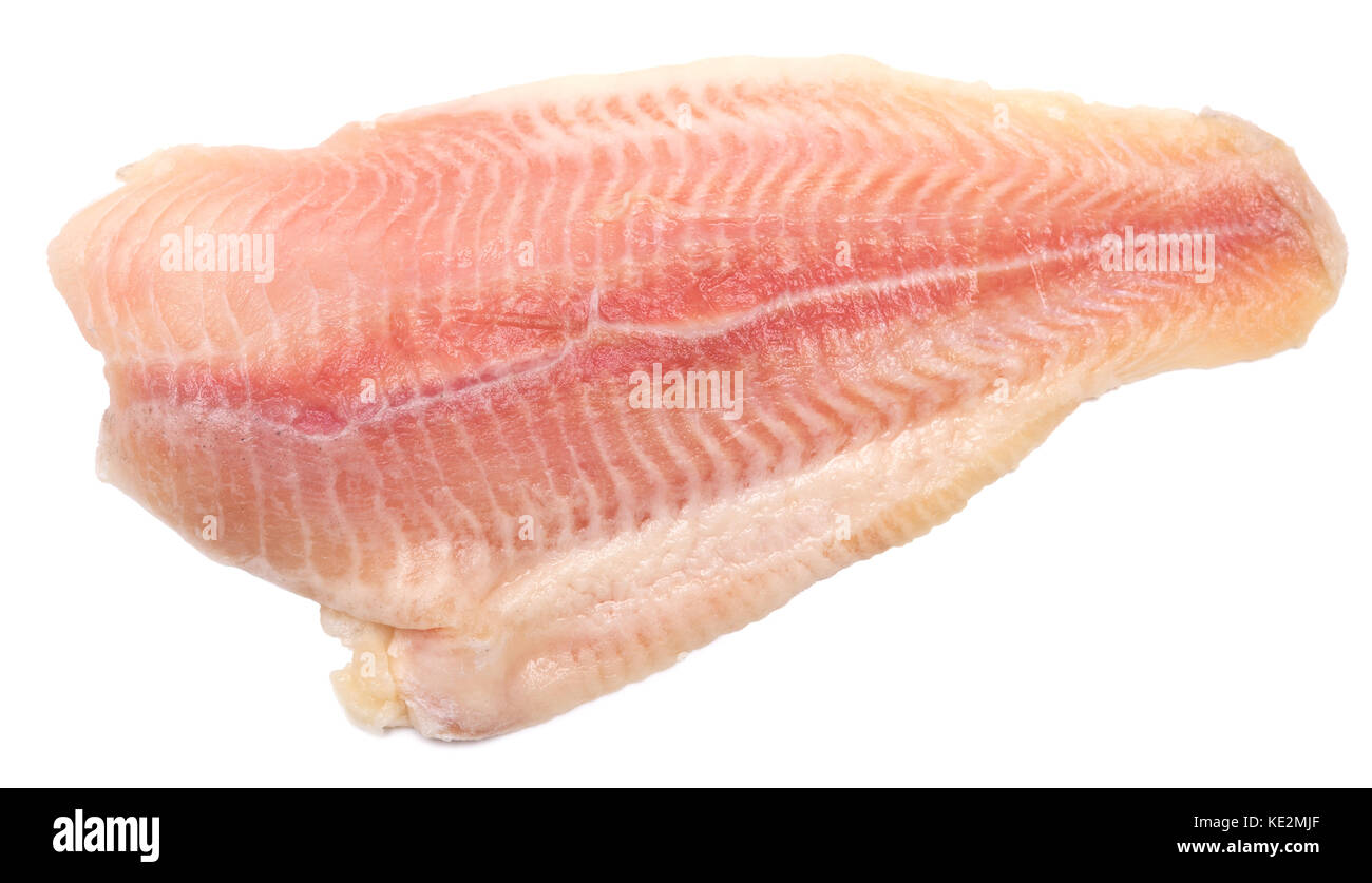 raw fish fillet isolated on white background Stock Photo - Alamy