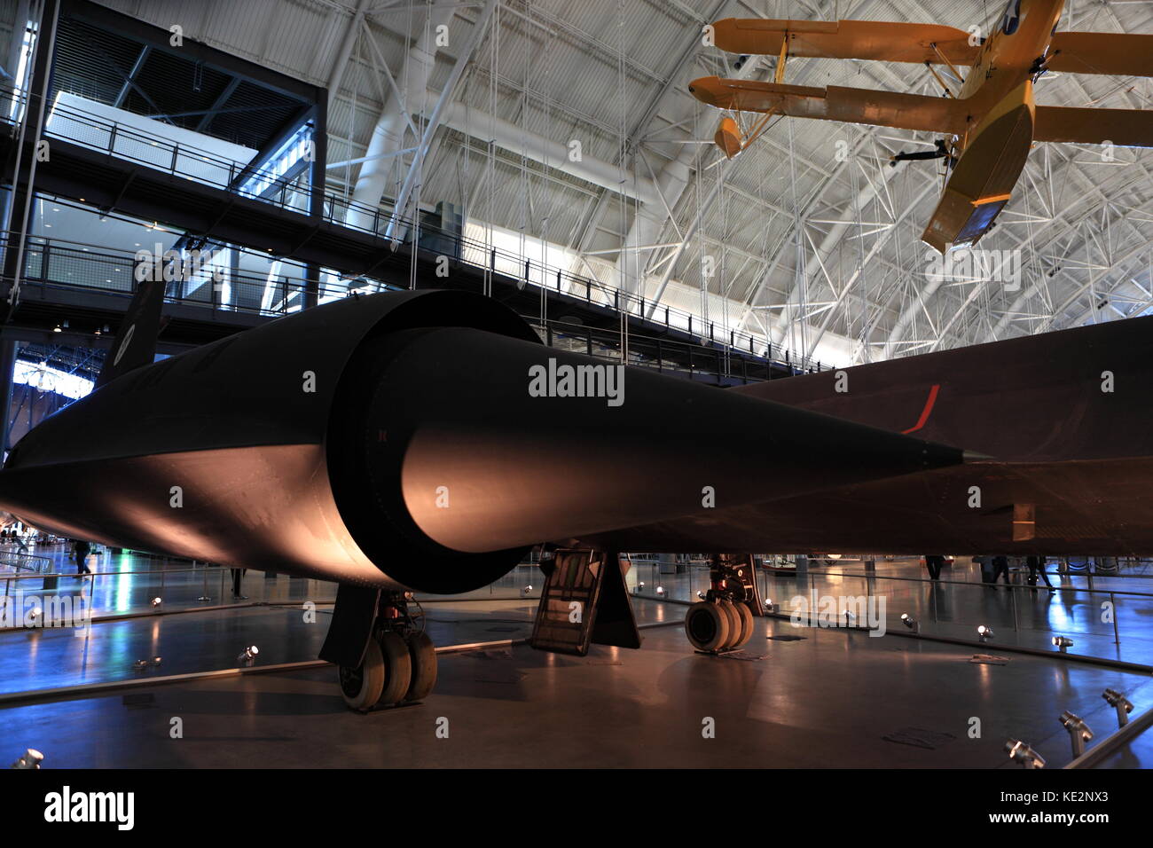 Lockheed Sr 71 Blackbird Aircraft On Display At The Udvar Hazy Center
