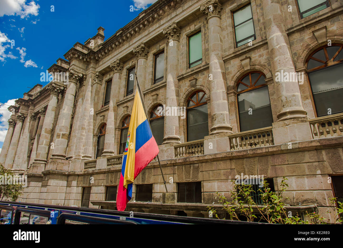 QUITO, ECUADOR - SEPTEMBER 10, 2017: Beautiful view of colonial ...