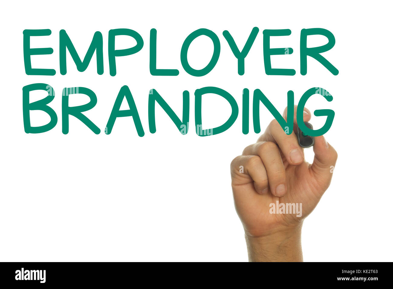 Hand writing the words - EMPLOYER BRANDING Stock Photo - Alamy