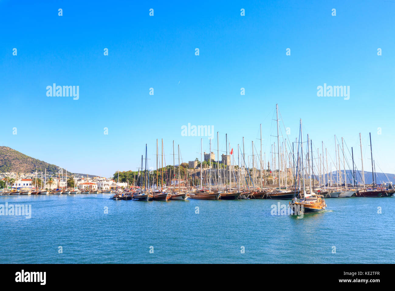 Bodrum castle from sea in Bodrum, Turkey Stock Photo - Alamy