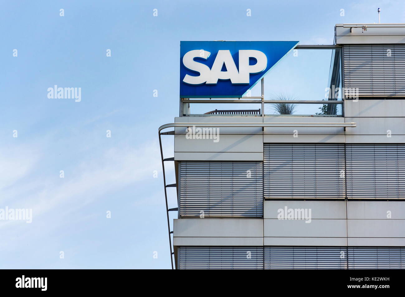 PRAGUE, CZECH REPUBLIC - OCTOBER 14: SAP multinational software ...