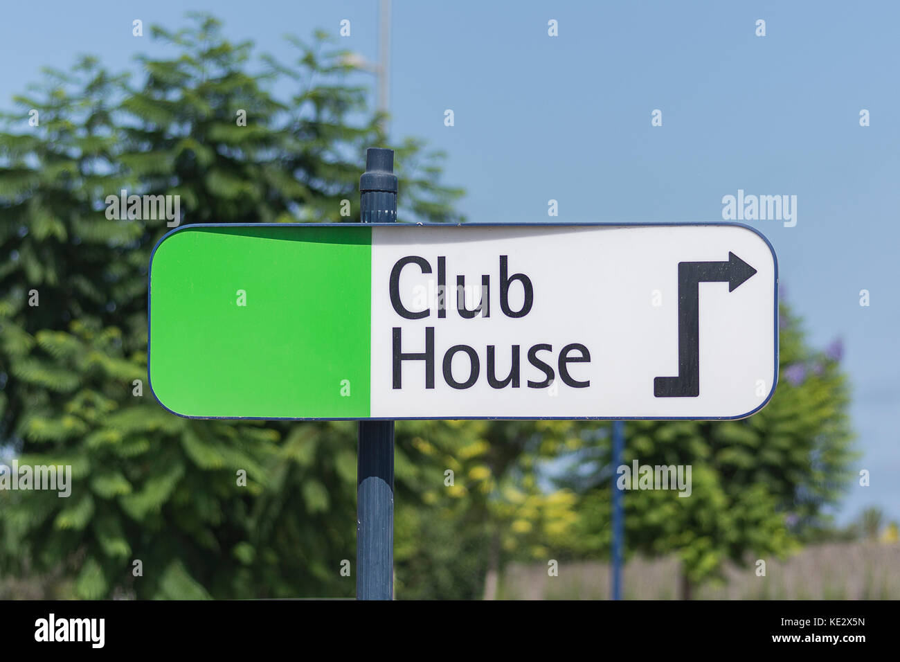 Club House sign Stock Photo - Alamy