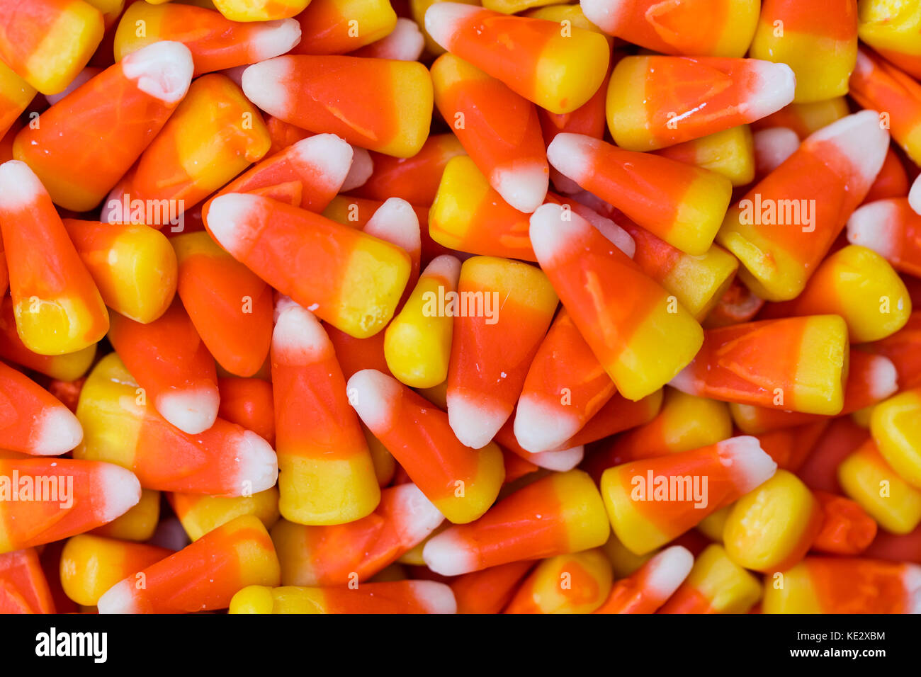 Halloween candy corn background Stock Photo - Alamy