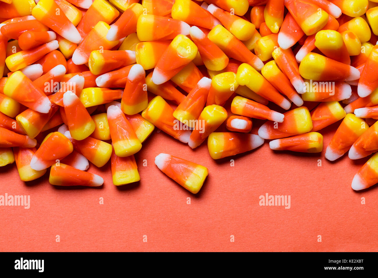Halloween candy corn background Stock Photo - Alamy