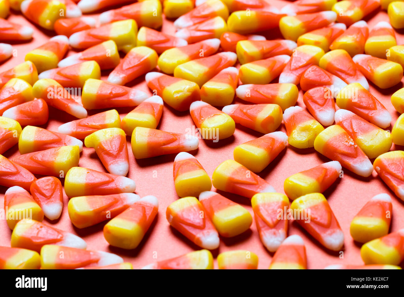 Halloween candy corn background Stock Photo - Alamy