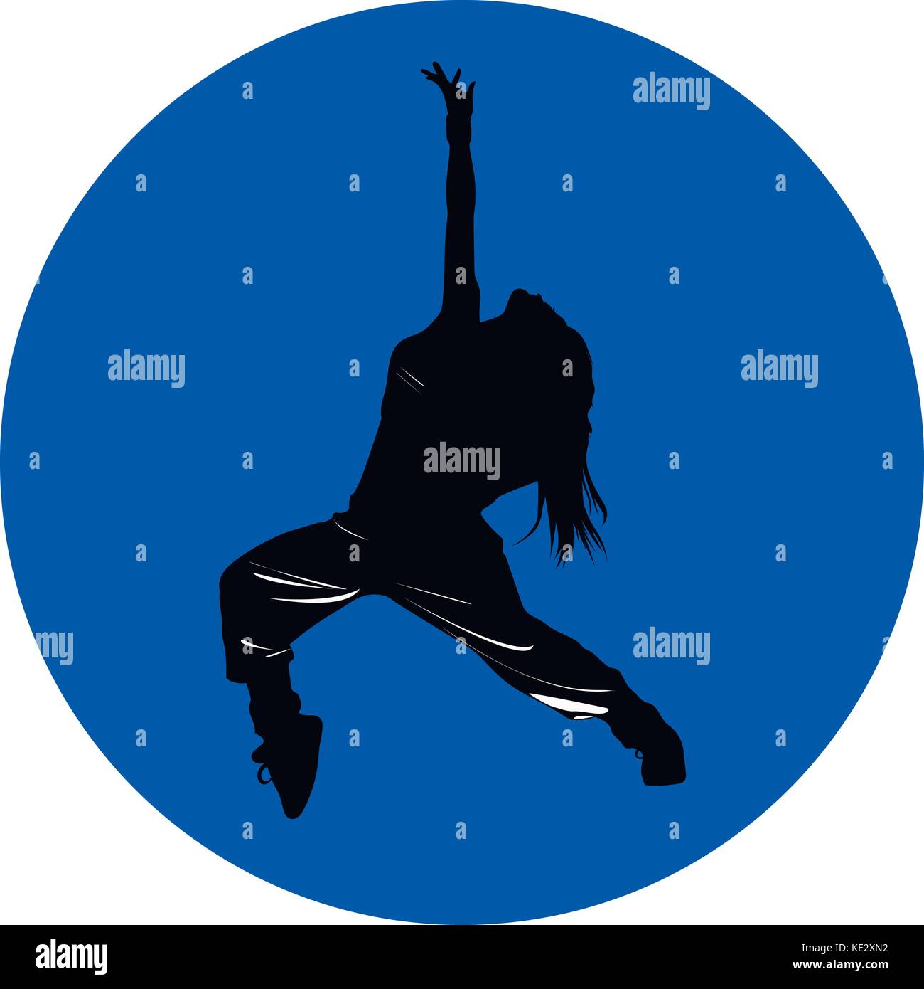 Silhouette of a break dancer Stock Vector Image & Art - Alamy