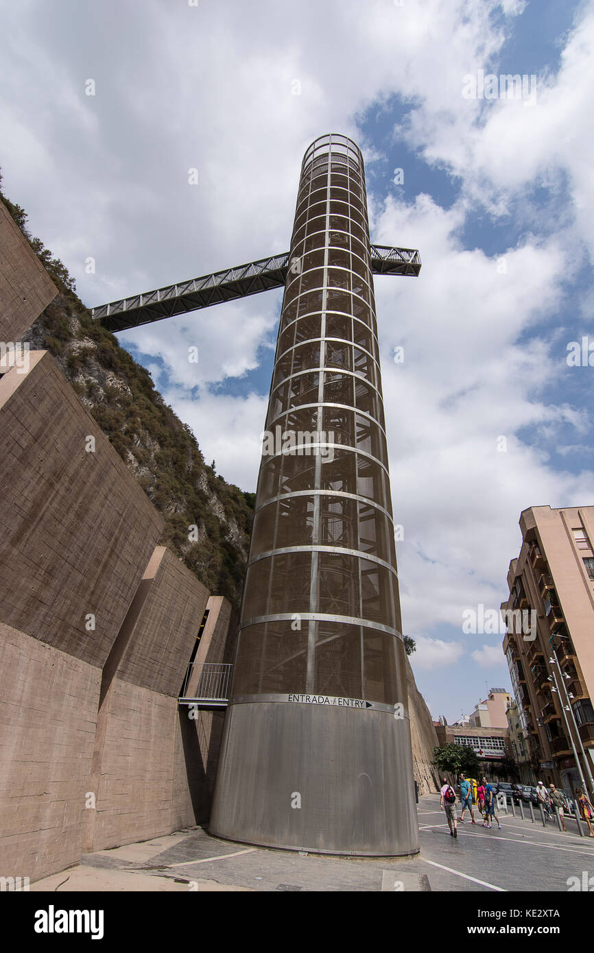 Panoramic Lift Elevator In Cartagena,Murcia Spain Stock Photo - Alamy