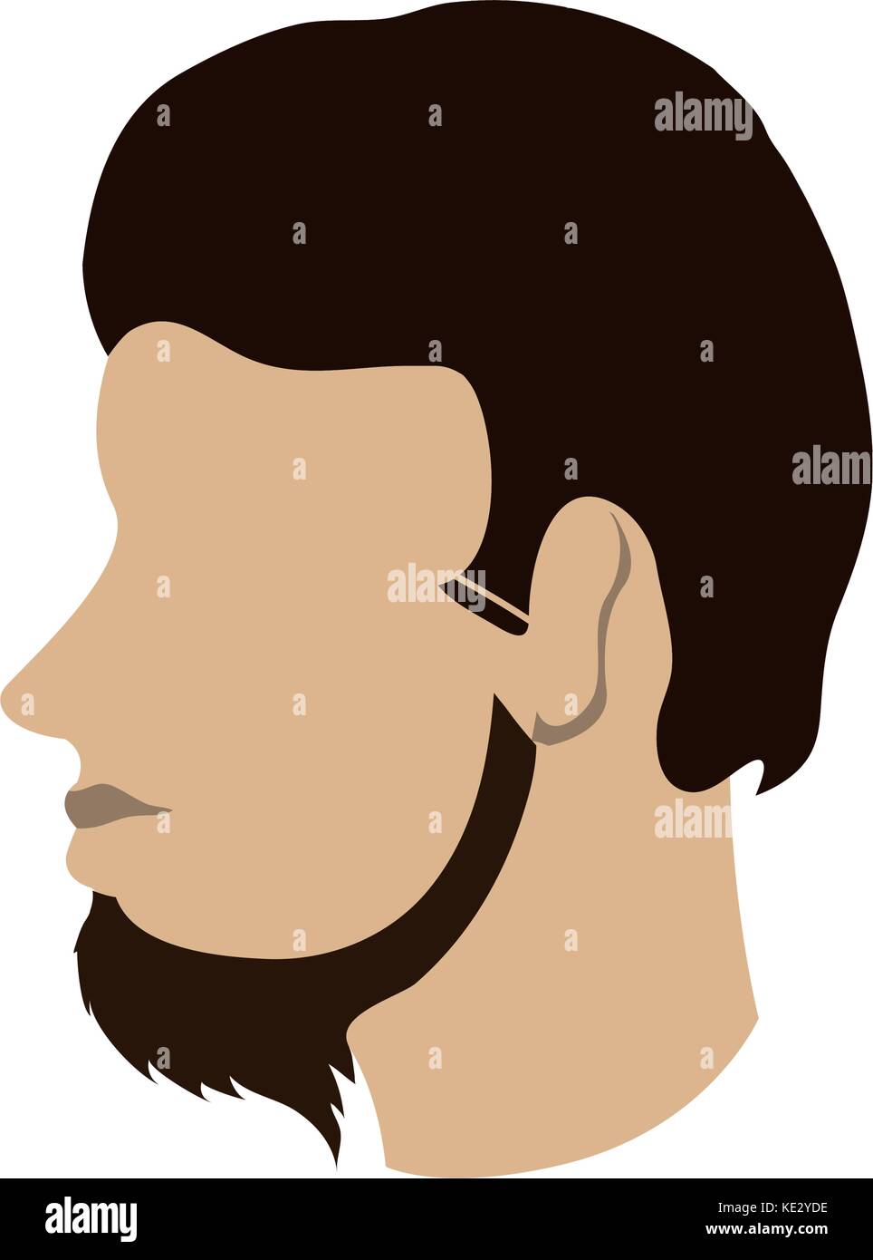 man avatar head sideview icon image Stock Vector Image & Art - Alamy