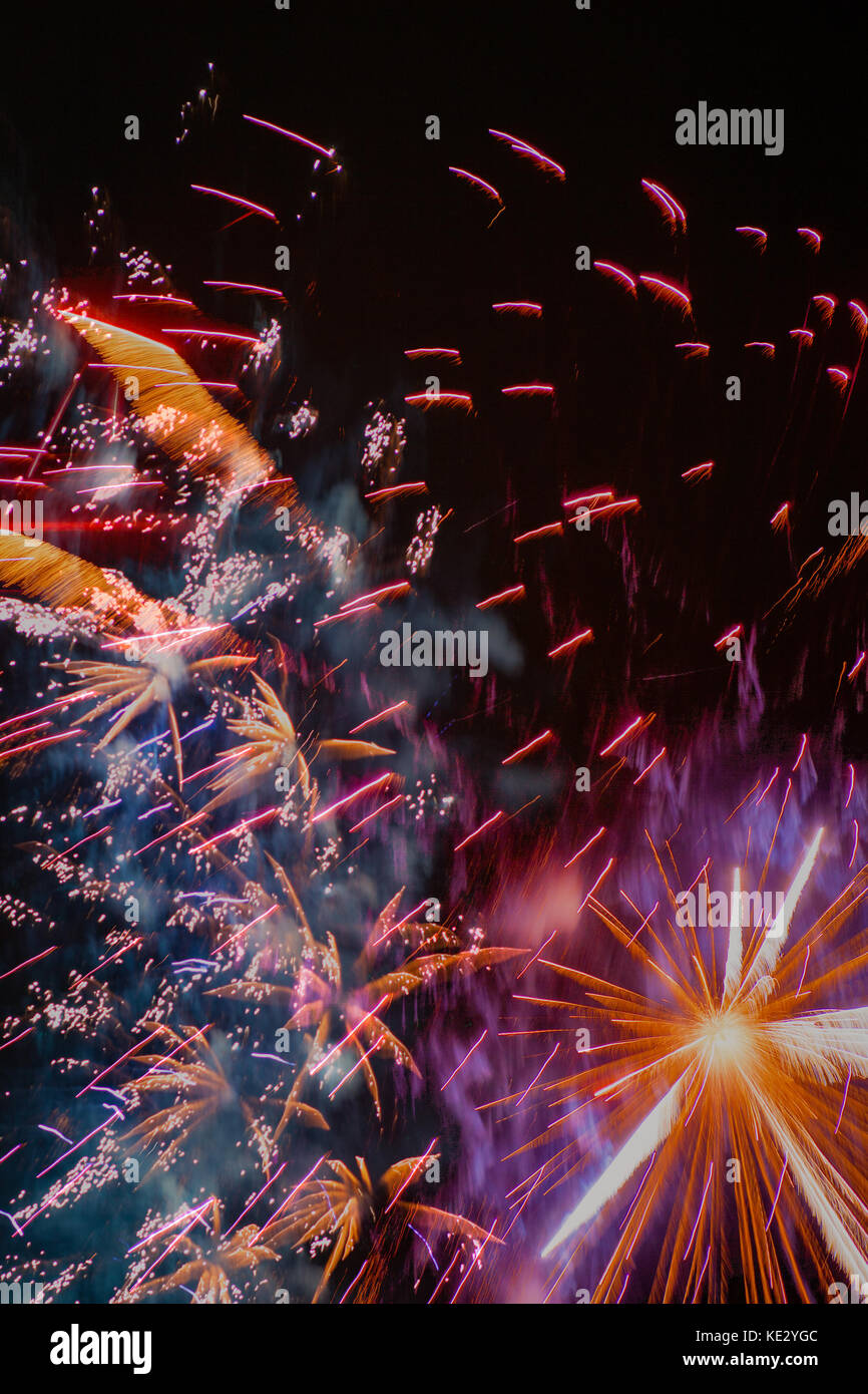 Fireworks aerial bomb explosion. Possible use as a design element ...