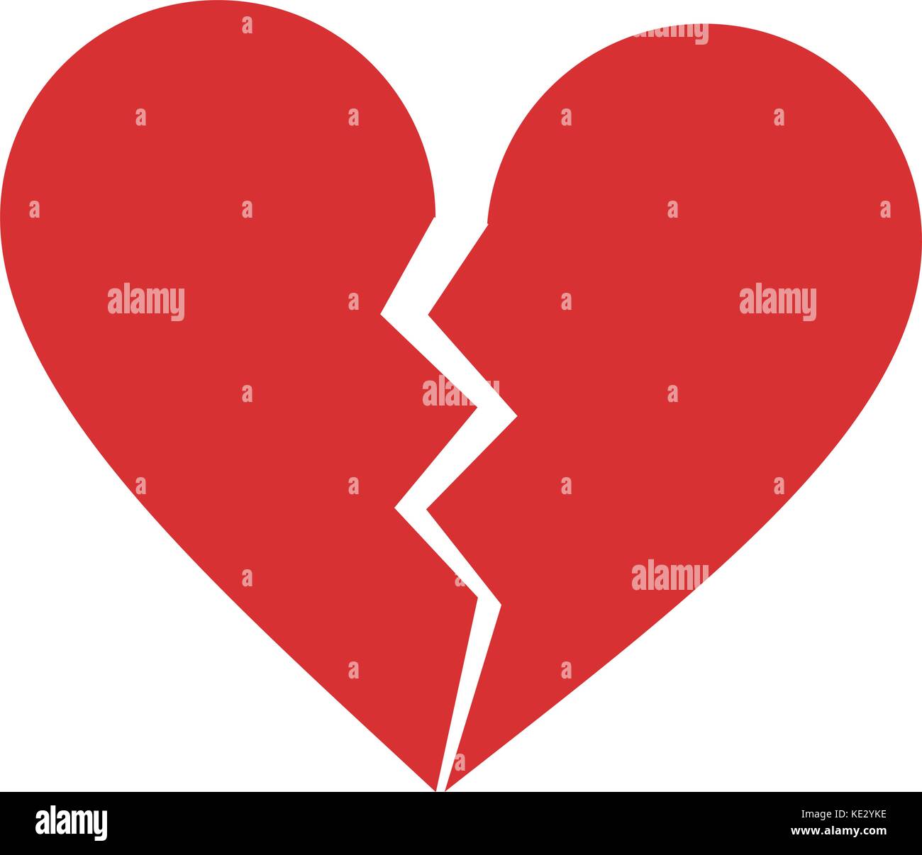 broken heart cartoon icon image Stock Vector Image & Art - Alamy