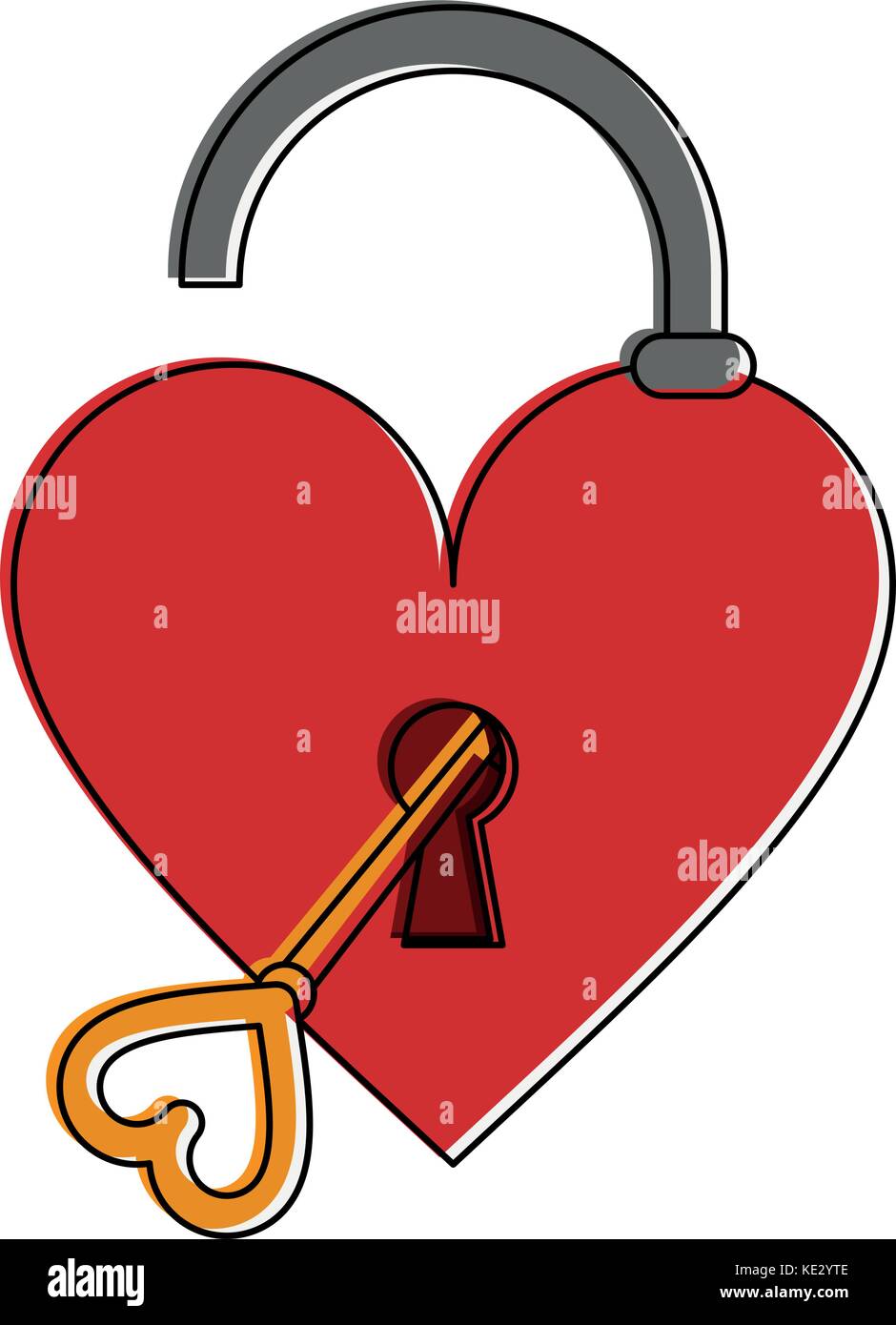 Heart Lock And Key Clip Art